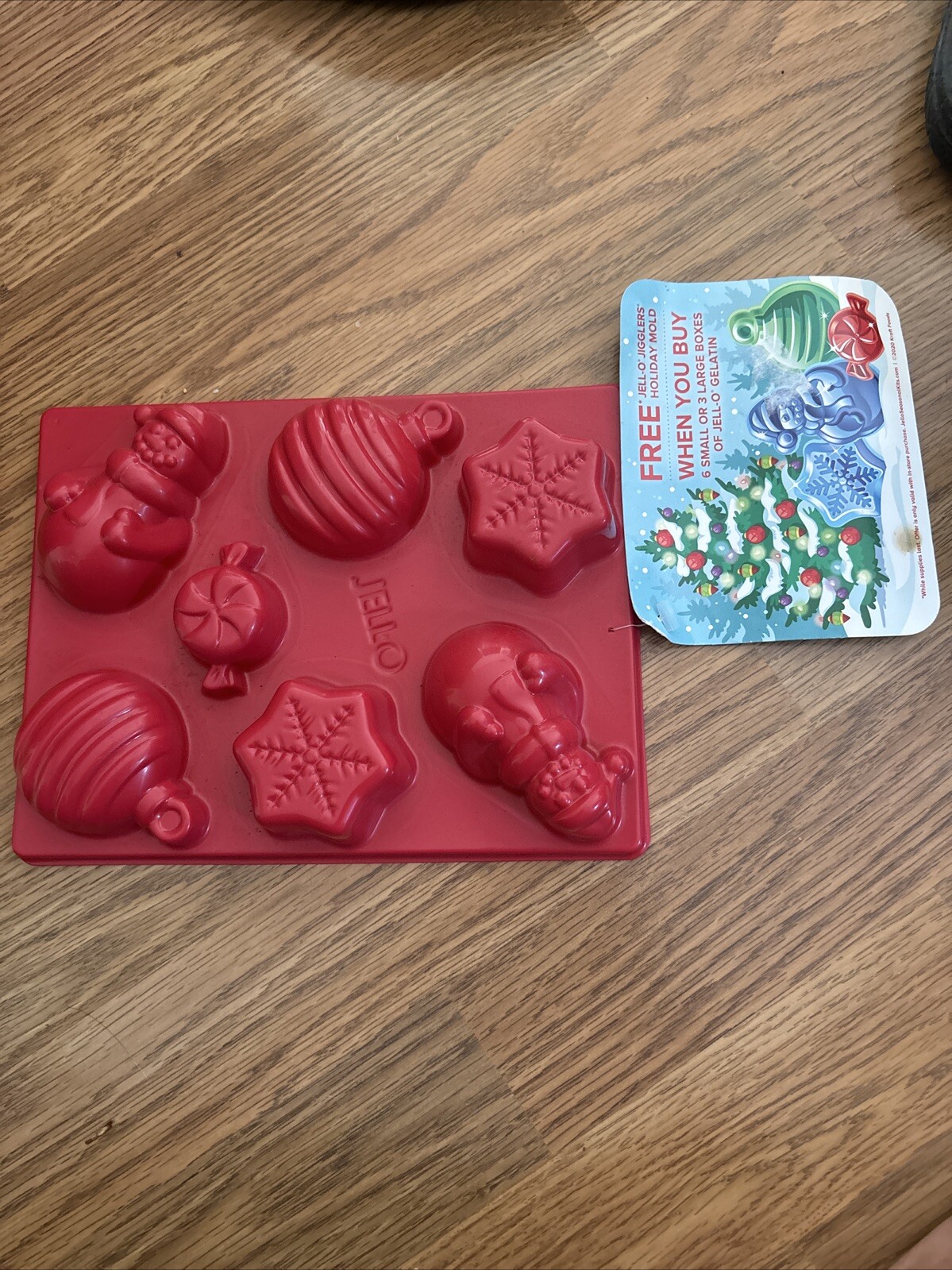 JELL-O Jiggler Holiday Christmas Mold Snowman Ornament Snowflake New ...