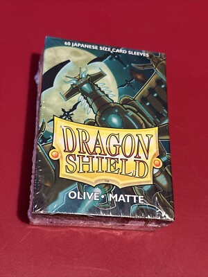 1 Pack Box Matte Olive Dragon Shield Japanese Small Protector 60 Card ...