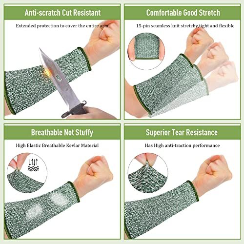 3 Pairs Cut Resistant Arm Sleeves Thin Arm Protectors for Men Women | eBay