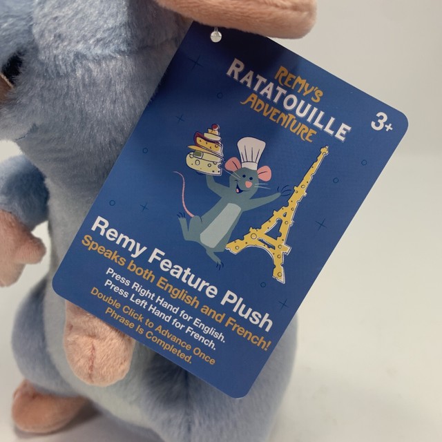 Disney Parks Epcot Remy's Ratatouille Adventure Chef Remy Plush Talking ...