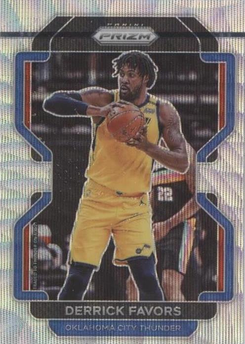 2021-22 Panini Prizm - Derrick Favors #124 Silver Wave Prizm for sale ...