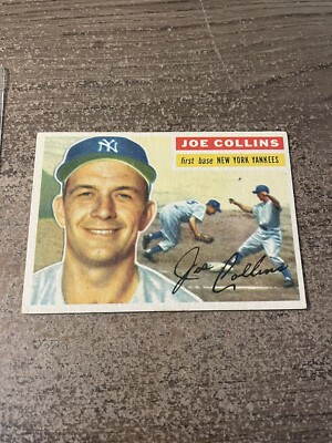 1956 Topps # 21 Joe Collins EX-EXMINT (white back) | eBay