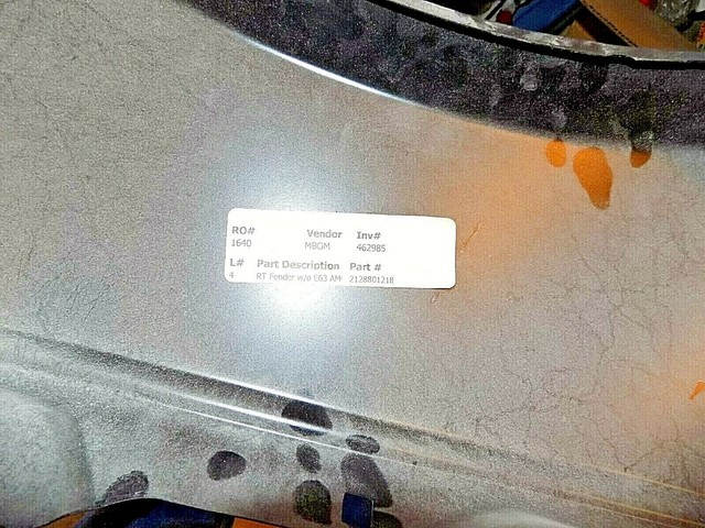 Black Passenger Right Fender Sedan 2128801218 Fits 10-16 MERCEDES BENZ ...