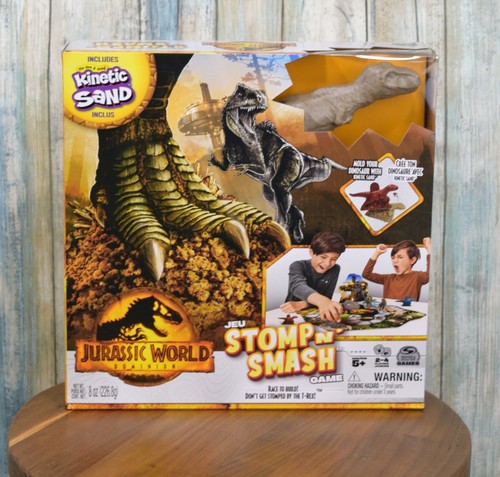 Jurassic World Dominion Stomp N’ Smash Board Game Sensory Dinosaur Toy ...