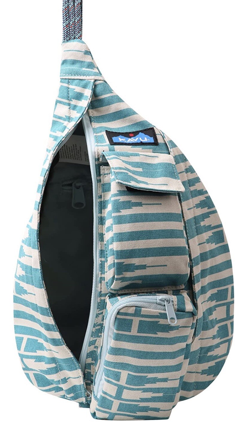 KAVU Original Rope Sling Bag Polyester Crossbody Backpack Multi Designs ...