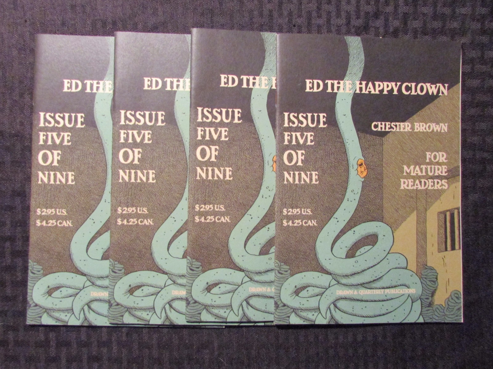 2006 ED THE HAPPY CLOWN #5 by Chester Brown VF/VF+ LOT of 4 Drawn ...