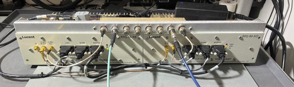 Lucent Symmetricom Datum RFG-M-Rb LPRO & RFG-M-XO 6x 10MHz Frequency ...