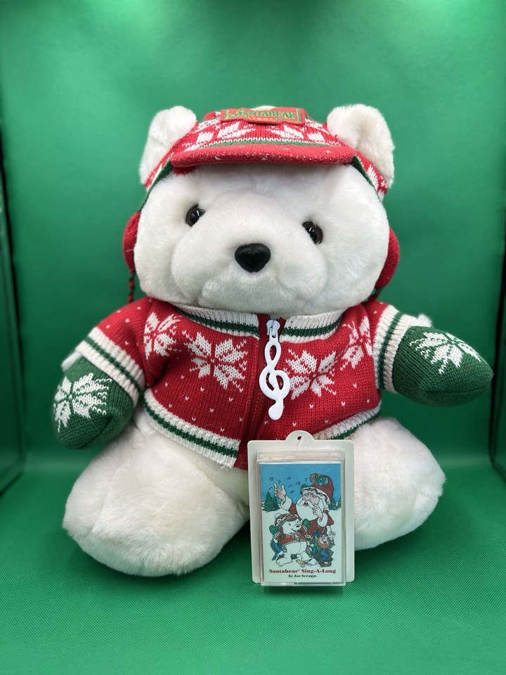 1992 Dayton Hudson Santa Bear Music Collectible Plush Bear With ...
