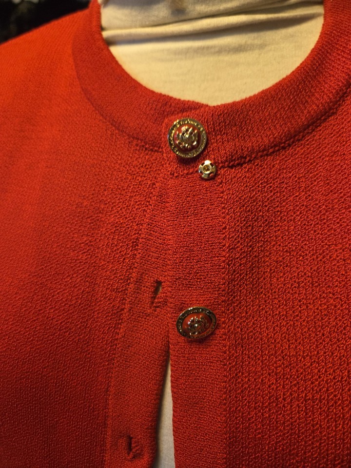 St John Red Jacket Size 4 | eBay