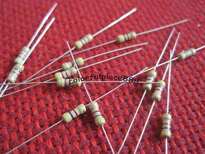 500pcs, 1/4W 0.25W 470 Ohm Resistors Ideal for 9V ~ 12V LEDs 470R | eBay