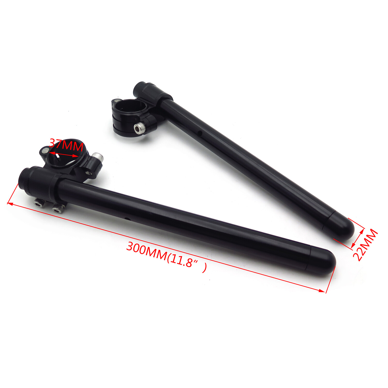 37mm Black Riser Clip on ons & handle bar For BMW S1000 RR 09-14 ...