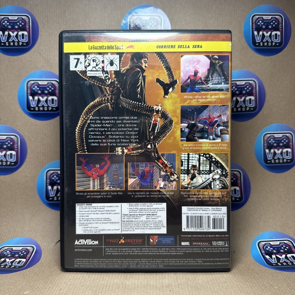 SPIDER-MAN 2 SPIDERMAN THE GAME PC CD-ROM COMPUTER ORIGINALE PARI AL ...