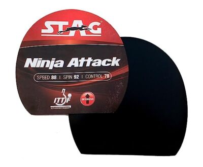 Stag Ninja Attack Table Tennis Rubber (Black) + Free Shipping | eBay