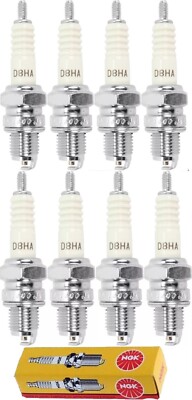 8x NEW NGK SPARK PLUG D8HA For HONDA CM91/CT90/CT200/Hawk 250/S90/SL90 ...
