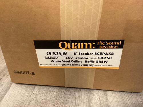 6—QUAM….C5/B25/W….8” Speakers…NOS | eBay