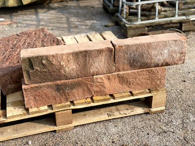 Reclaimed Red/Pink Large Sandstone Walling Blocks | eBay UK