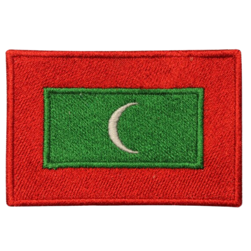 Maldives National Flag Embroidered Iron On Patch Sew On Badge Applique | eBay