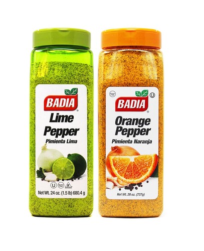 Combo Badia Orange & Lime Pepper Seasoning Powder/Sazon/Pimienta Limon ...