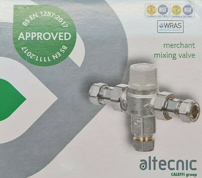 Altecnic Thermostatic Mixing Valve 15mm TMV3 TMV2 Compliant & Wras ...