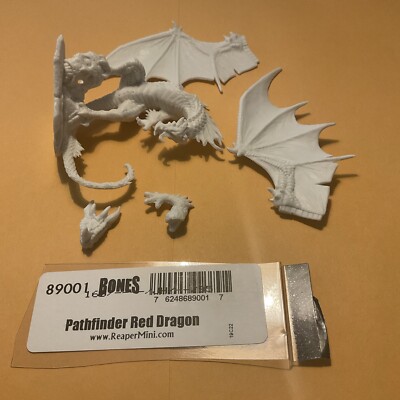 1 x pathfinder red dragon-bones reaper figurine miniature d&d rpg rpg ...