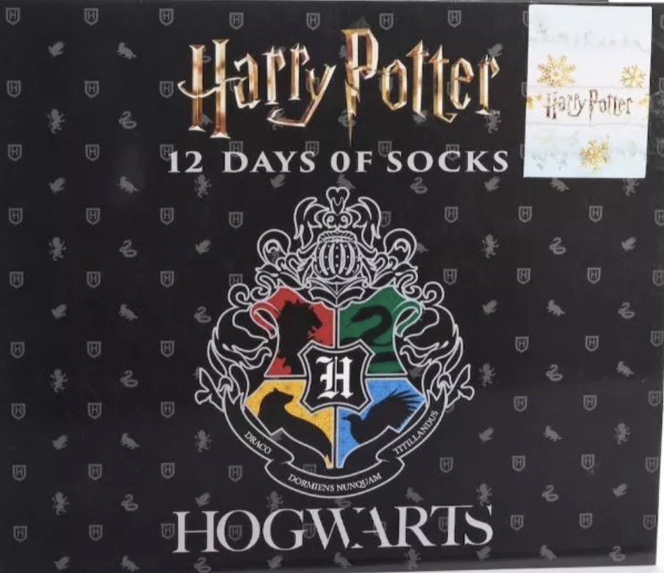 NEW Men’s Harry Potter 12 Days of Socks Christmas Advent Calendar Gift ...