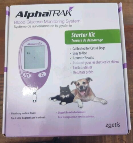 AlphaTrak 2 Blood Glucose Monitoring System for Cats & Dogs (Strips Are ...