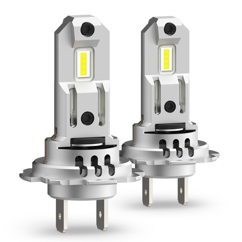 H7 LED Headlight Bulbs Kit Hi/Low Beam 80W 80000LM 6500K Bright White ...