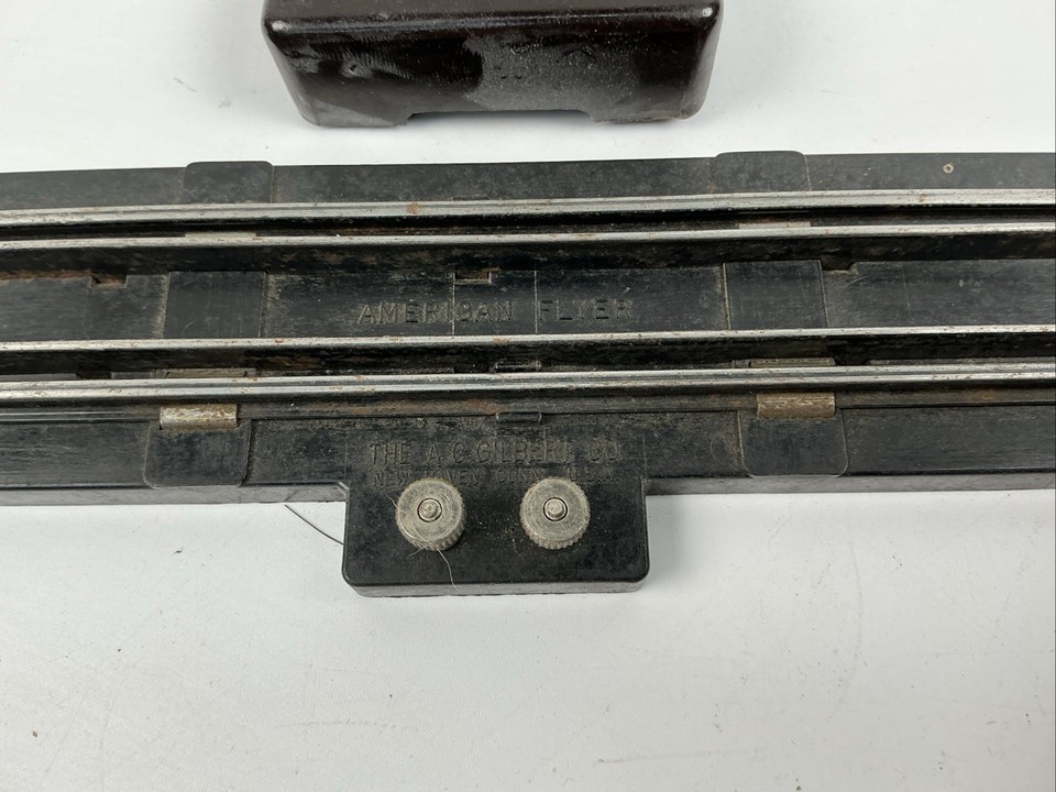 American Flyer S Gauge 710 Track Trip Section w/ Control Button | eBay