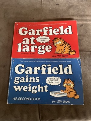 Garfield At Large His First Book + GARFIELD GAINS WEIGHT His Second ...