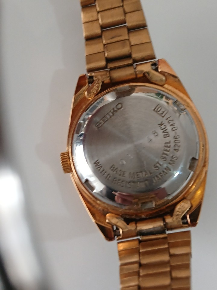 Seiko 5 Women's Automatic 17 Jewels Gold Tone Stainless St Watch, | eBay UK