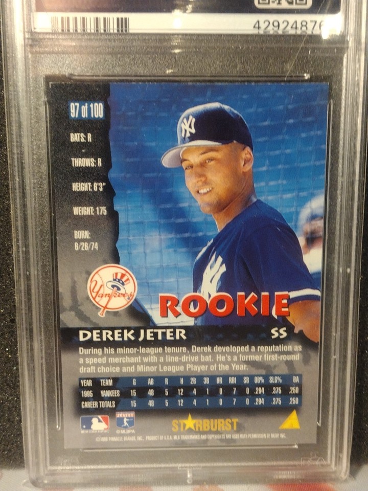 1996 Pinnacle - Starburst Derek Jeter #97 Artist Proof Rookie | eBay
