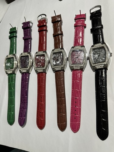 Take Lot Of 5 genevex watches For $55 Get 1 Blk One Missing A Jewel ...
