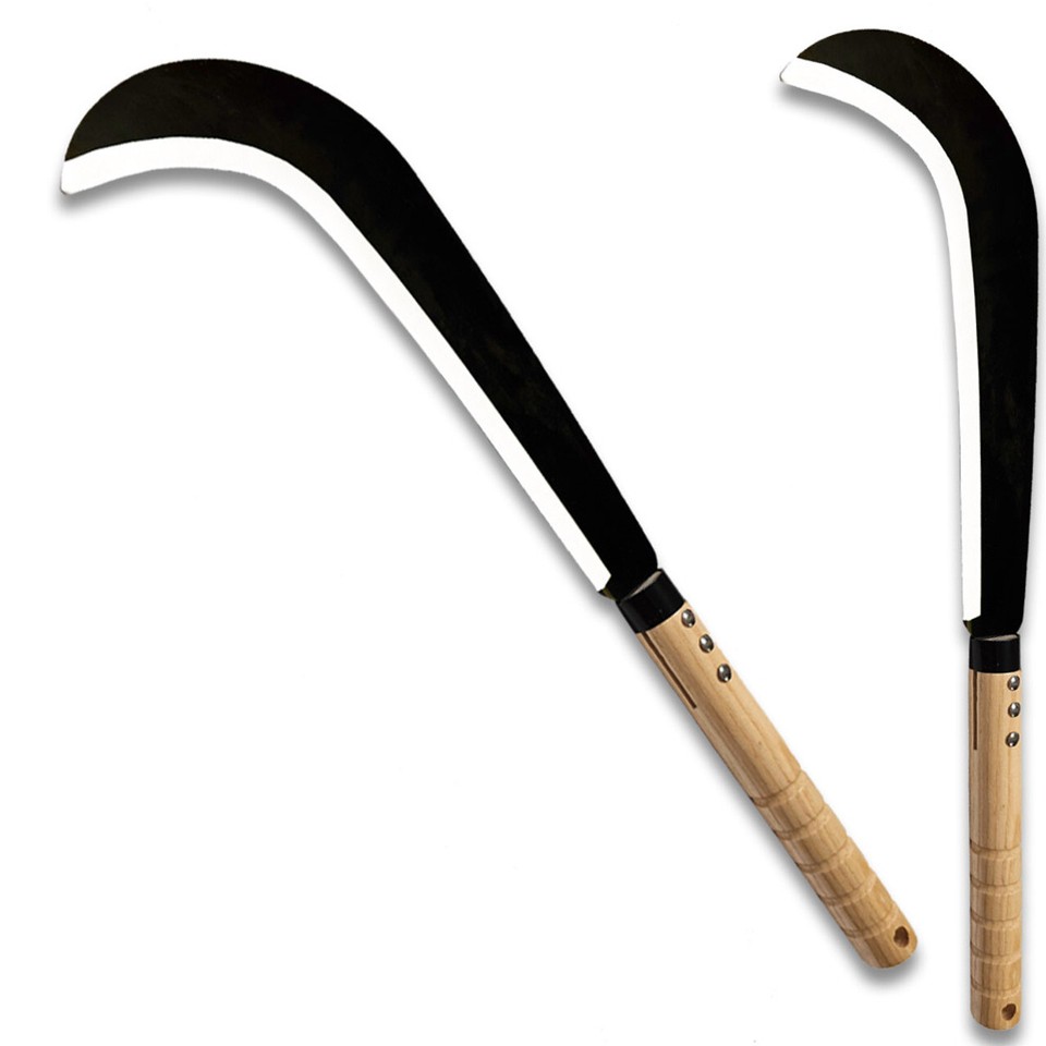 Crescent Machete Knife for Outdoor Cutting Bamboo Sickle Scythe | eBay