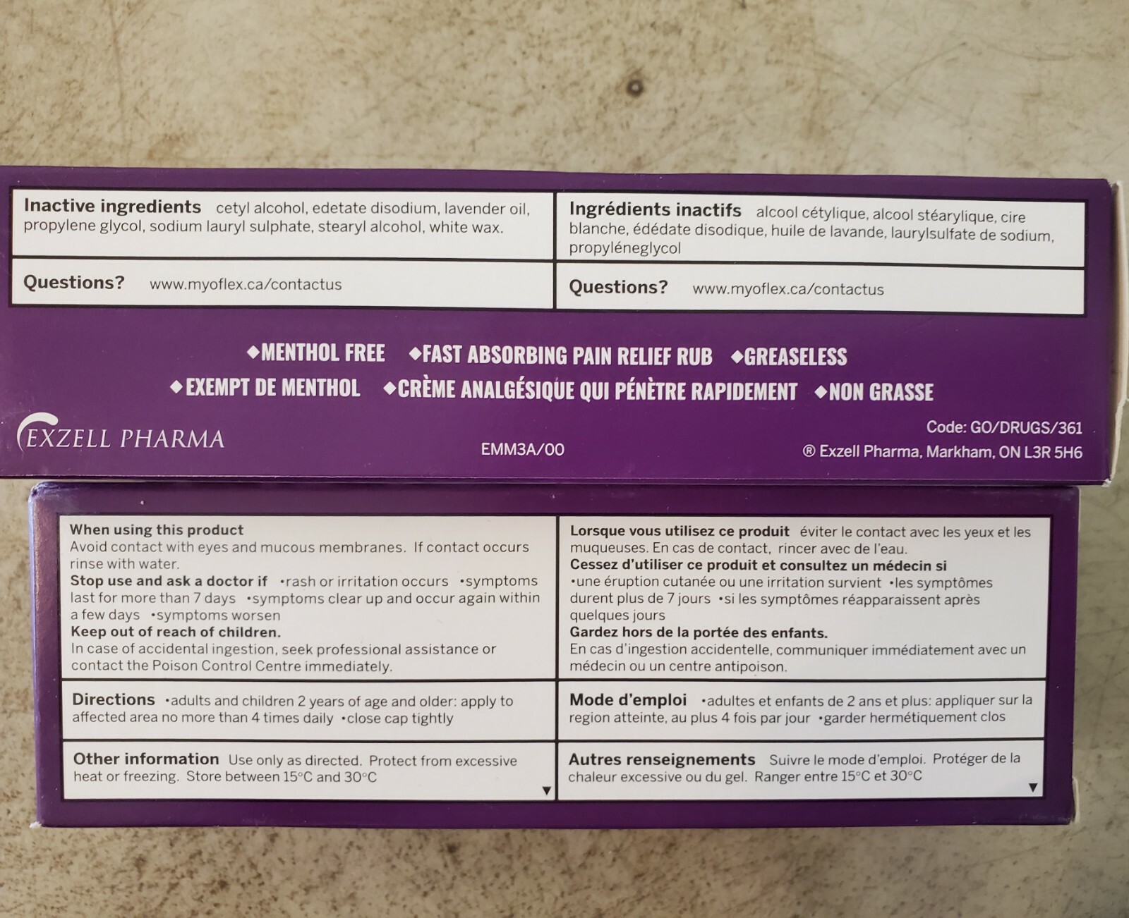 2 x Myoflex Maximum Strength Pain Rub Cream Odour Free 100 g each Free ...