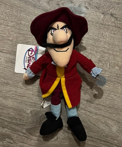 Disney Store Peter Pan Character Captain Hook Bean Bag Plush Mini 8 ...