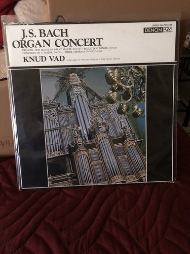 Knud Vad J.S. Bach Organ Concert Japan 1976 12" LP VINYL RECORD ...