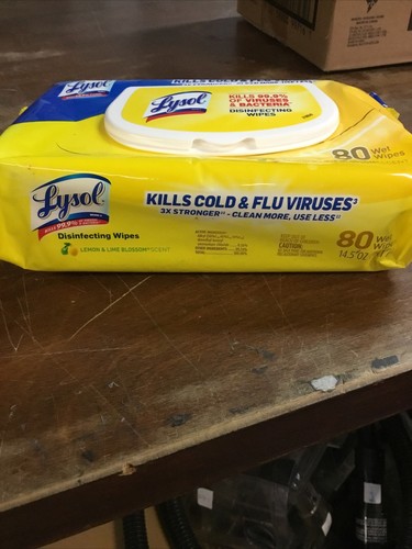 Lot Of (6) 80ct Packs Of Lysol Lemon & Lime Blossem Scent Disinfecting ...