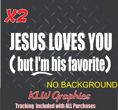 Jesus Saves Cross Decal Sticker Christian GOD Bible Faith Family Diesel ...