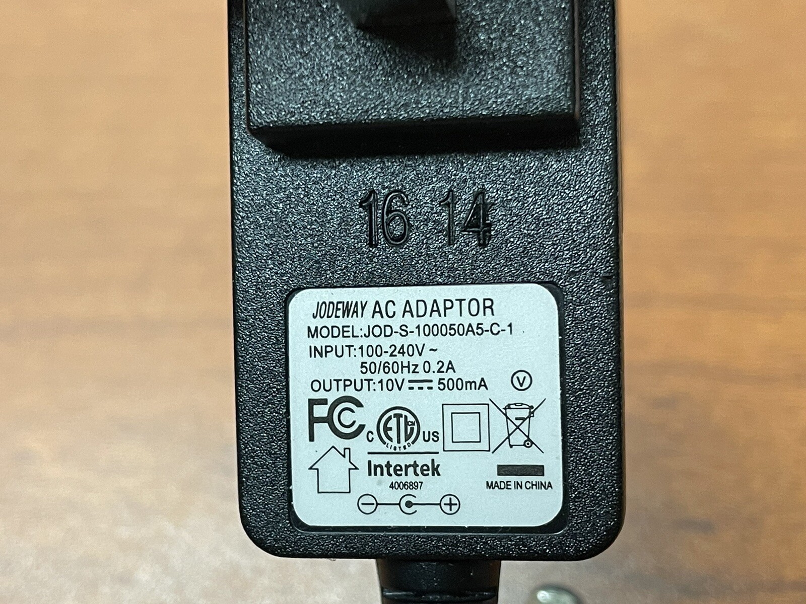 NEW OEM JODEWAY AC DC Adapter 10V 500mA #JOD-S-100050A5-C1 | eBay