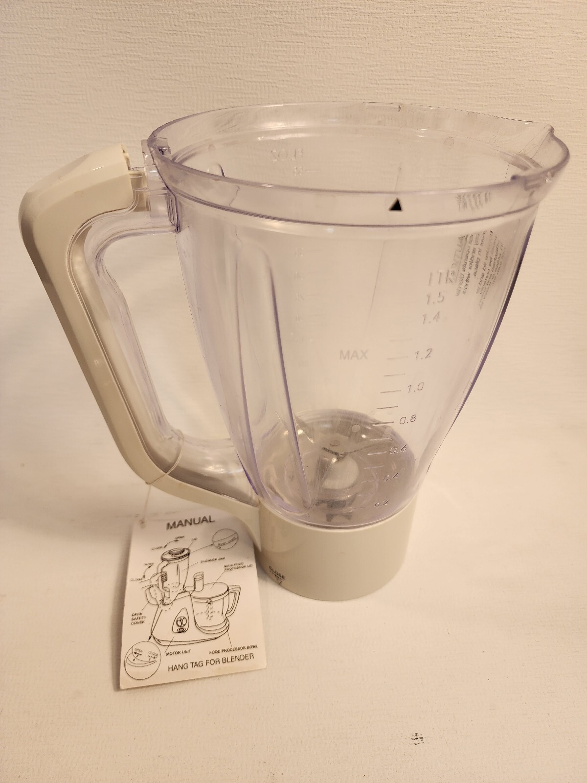 Bravetti Food Processor EP 119 EP119 Replacement Blender Jar Attachment ...