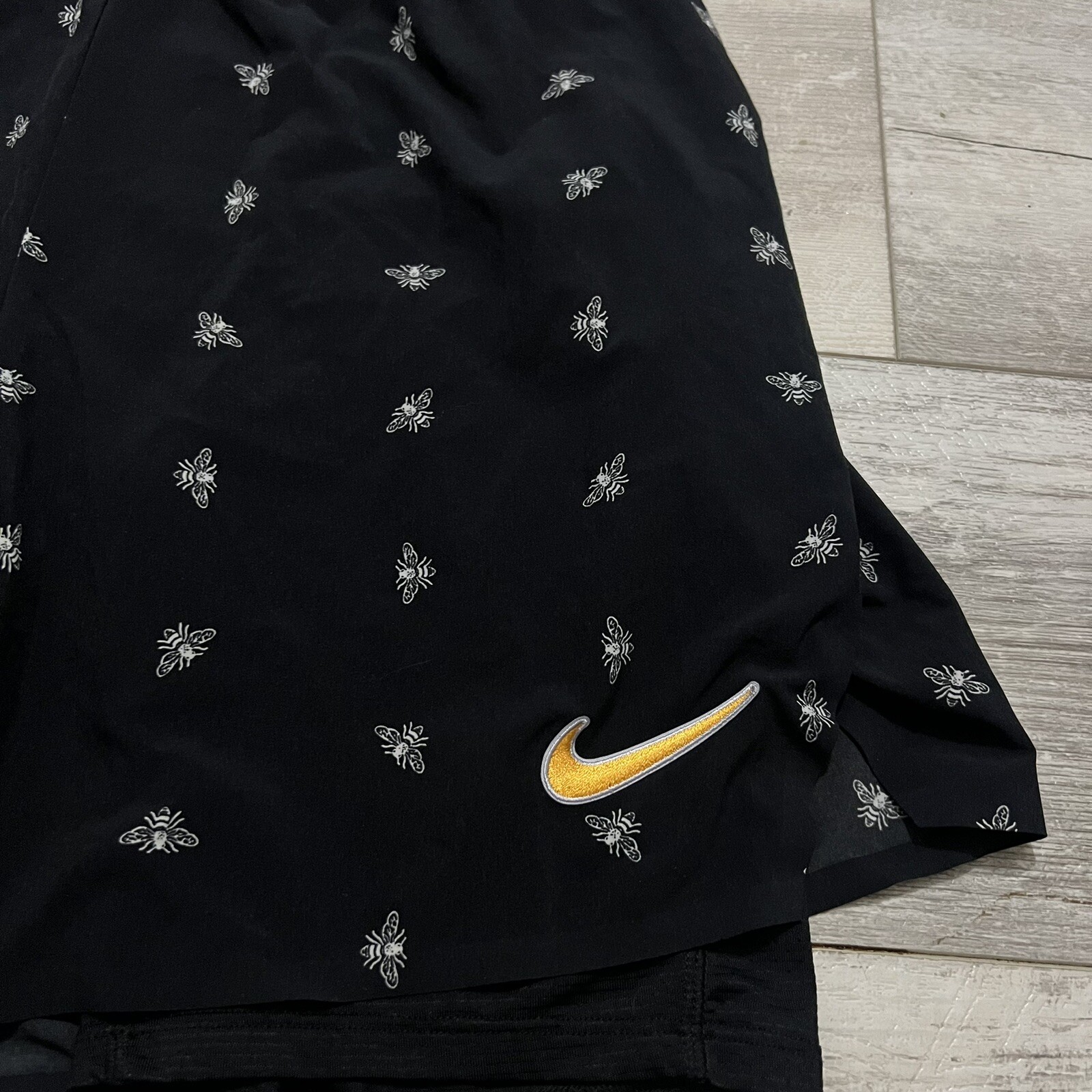 Nike Court Ace Pro Shorts Bees Mens Large Black Tenni… - Gem