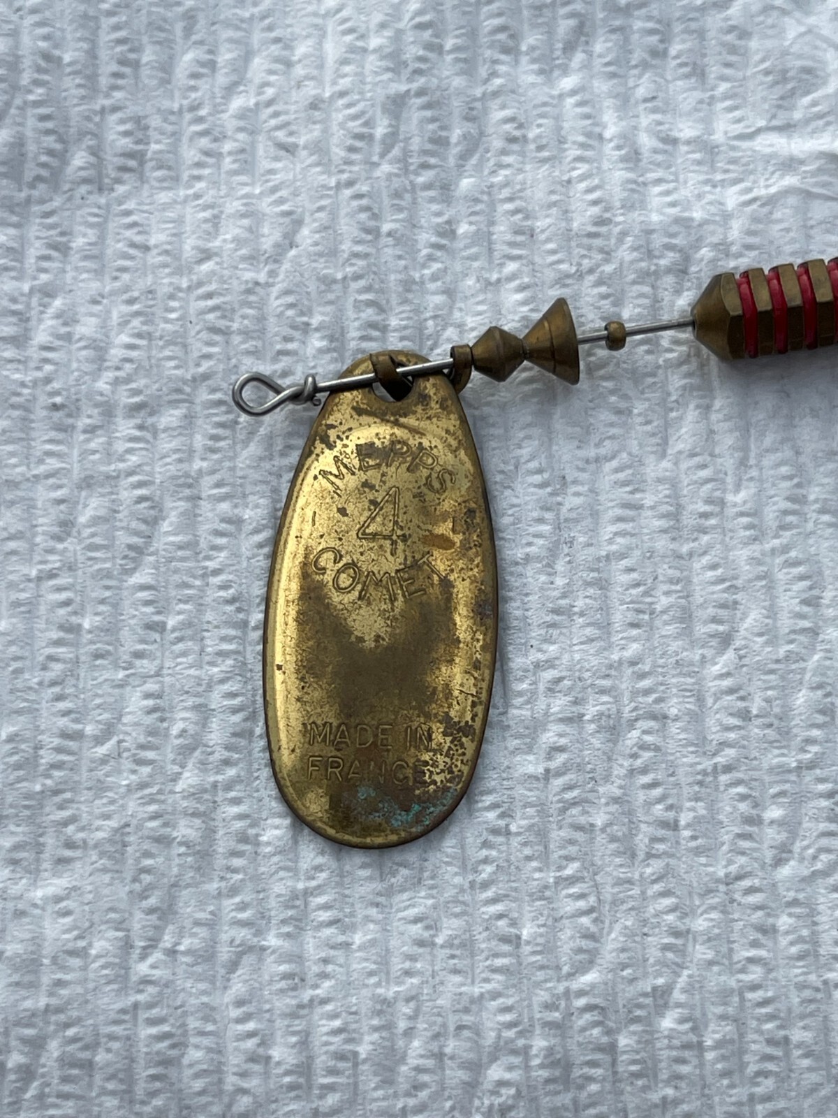 MEPPS Comet 4 Minnow Spinner Lure Treble Hooks Made in France | eBay