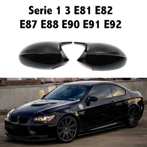 Coques Retroviseurs Noir Brillant BMW Serie 1 3 E81 E82 E87 E88 E90 E91 E92 | eBay