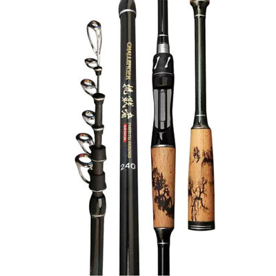 1.8M-2.4M Telescopic Fishing Rods Carbon Spinning Casting Rods Fishing ...