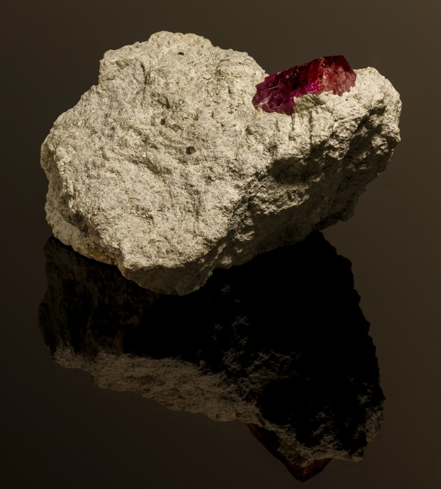 MASSIVE Red Beryl Crystal on Matrix - ex. Earle Foster Wah-Wah ...