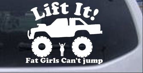 Lifted Truck Bumper Stickers