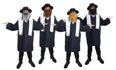 Adults Rabbi Preacher Religous Teacher Jewish Fancy Dress Costume | eBay