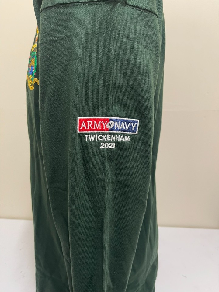 CLEARANCE: Royal Marines Army V Navy 2026 Rugby Shirt - Bottle Green XL ...
