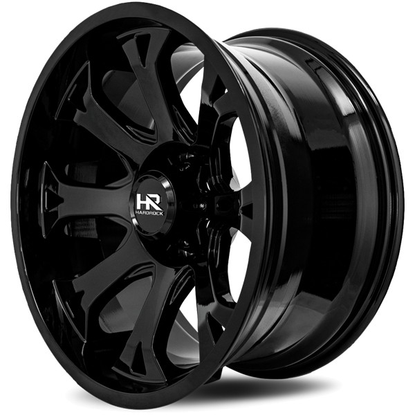 HardRock H505 BloodShot Xposed 24x14 5x5" -76mm Gloss Black Wheel Rim ...