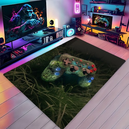 Gamepad Pattern,Arcade rug for Bedroom, Arcade Rug Game Room Rug | eBay